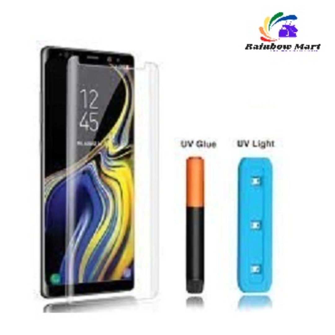 Samsung Galaxy Note 9 Full HD Curved Edge Liquid UV Tempered Glass ...
