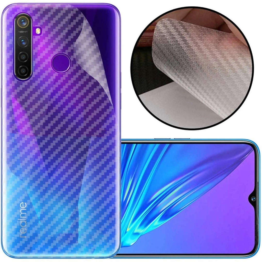 Realme 5 Carbon Fiber Back Poly Sticker Protection