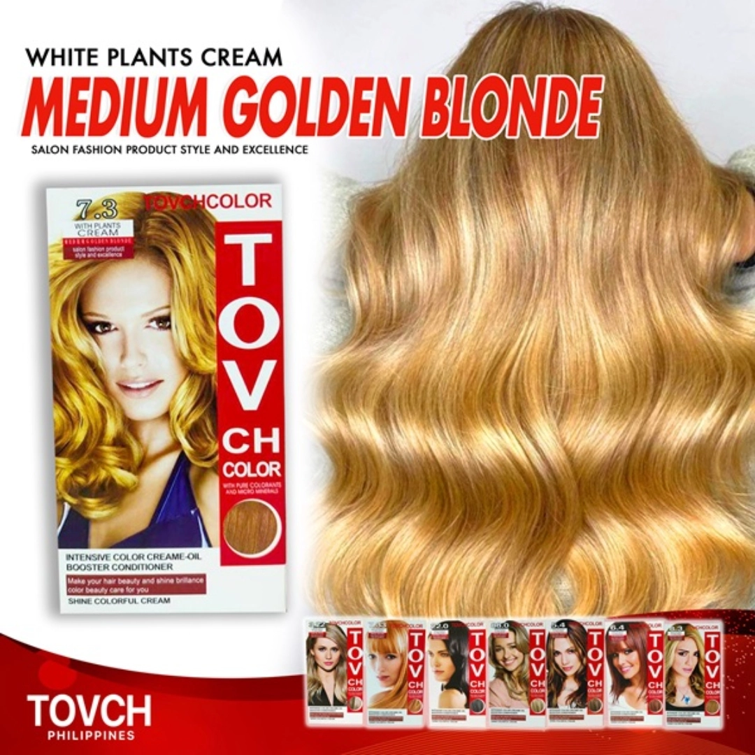 Tov Ch Hair Color Cream 80 ml*2 Medium Golden Blonde 7.3