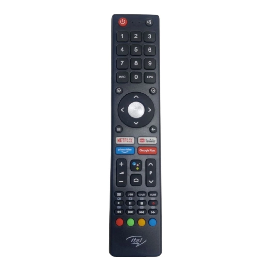 Premium Quality Tv Remote Control For Itel Android Led tv With Youtube Netflix option With ...