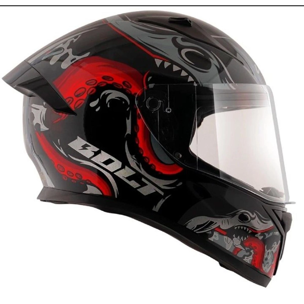 Vega Bolt Octopus Duel Black Full Face Helmet