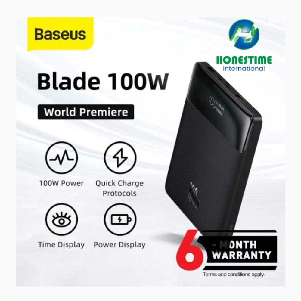 Baseus World's Best Laptop Power Bank, Red Dot Awarded 100W Blade USB C ...