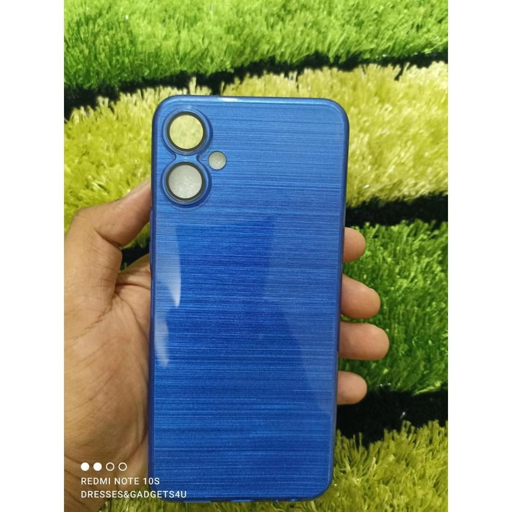 Back Cover Godlen Shining Border Back Case Soft Silicon Tecno Spark 9T Kh6