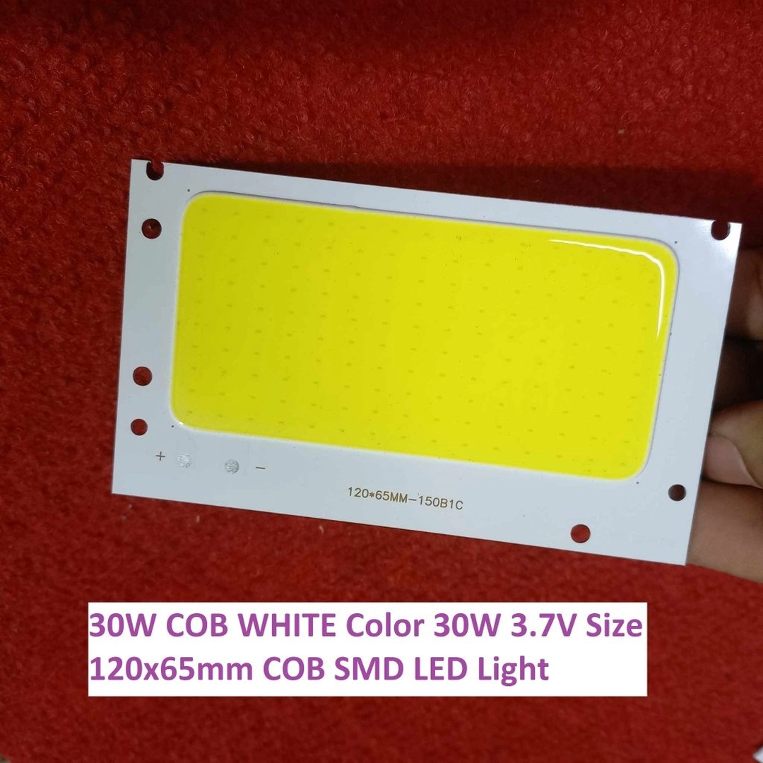 30W COB WHITE Color 30W 3.7V Size 120x65mm COB SMD LED Light Chip White ...