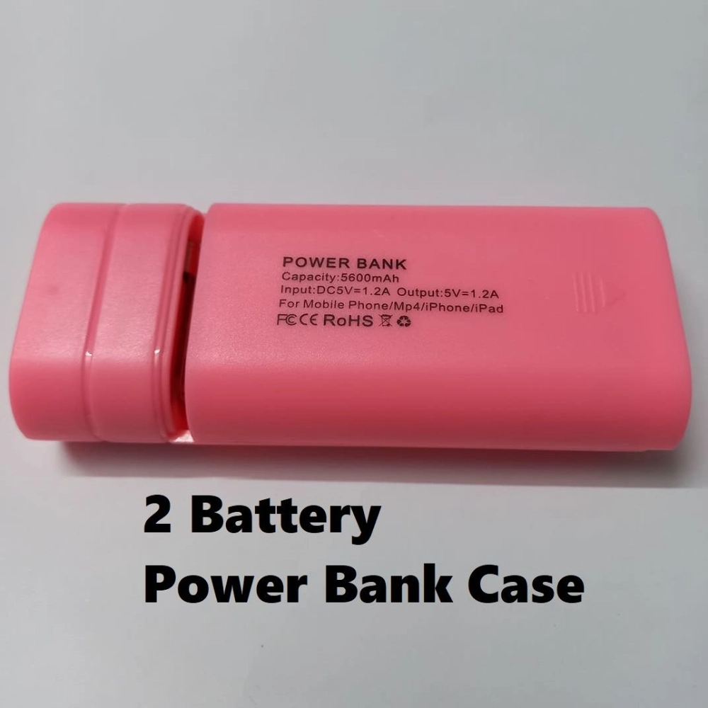 2 Battery Power Bank Case With Circuit 2×18650 Battery (Without Battery ...