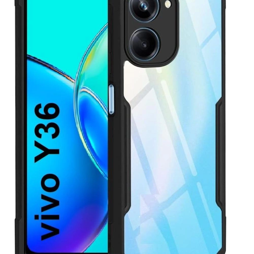 Vivo Y36 Shockproof Cushion Back Clear Hybrid Transparent Hard Cover Casing