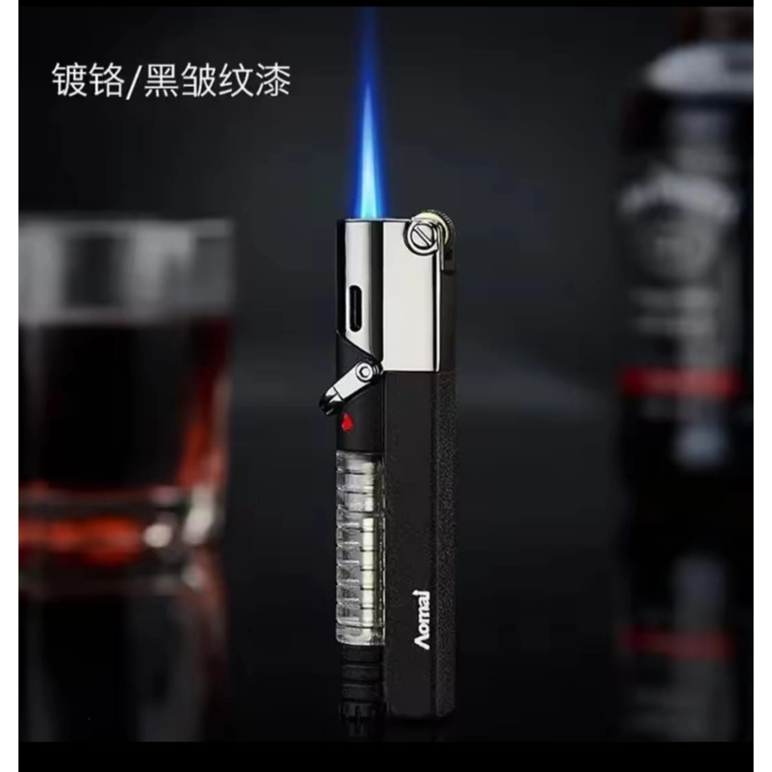 Torch Jet Lighter with Visible Gas, Lockable Flame, Windproof Lighters ...