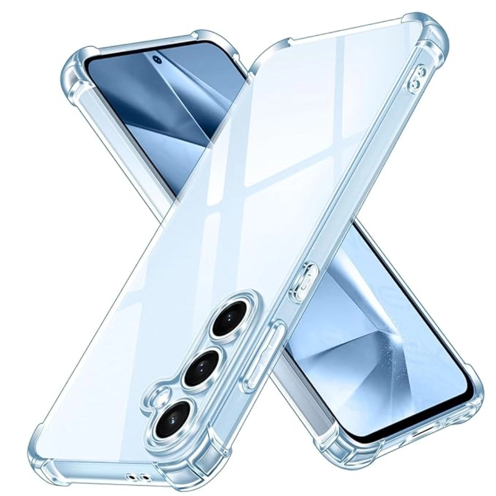 Samsung S24 FE Soft TPU Back Case – Flexible, Transparent, Shockproof ...