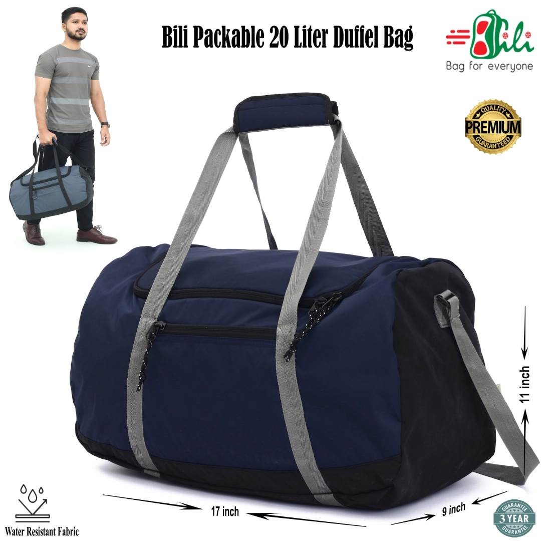 Bili Online 20L Travel Duffle Bag – Foldable Waterproof Weekender for ...