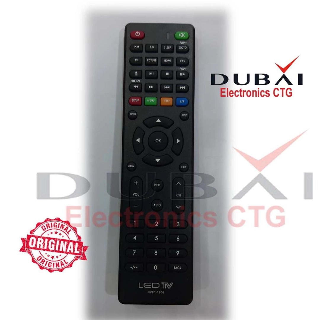 All China LED TV NVTC-1306, সকল মডেলর চায়না এলইডি টিভি এই রিমোট কাজ ...