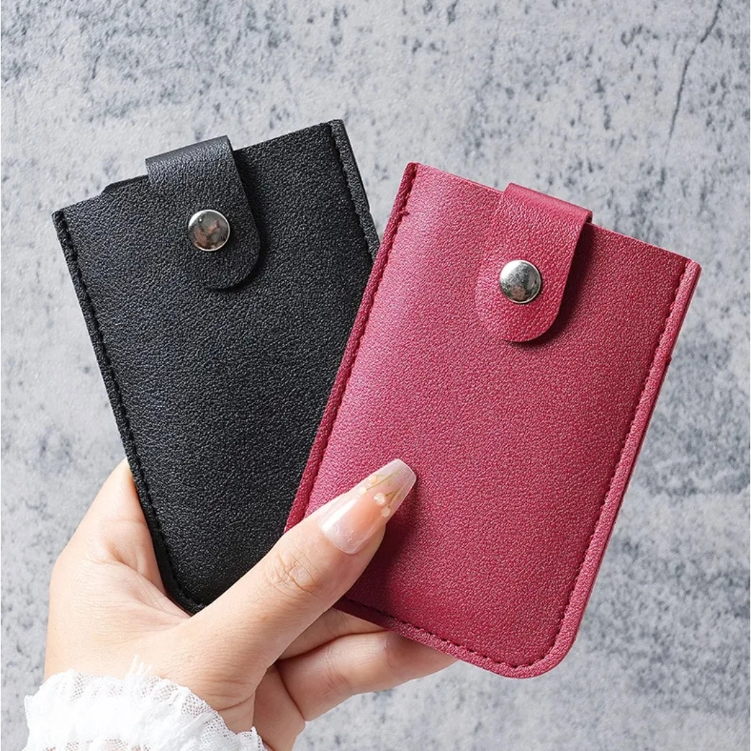 Men's Thick Card Holder Multi-card Slot PU Card Holder - Black
