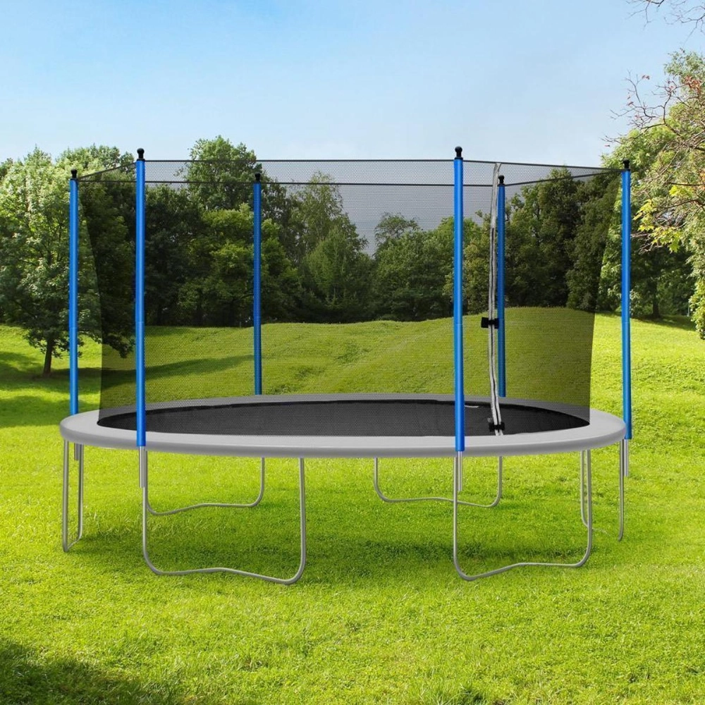 Segmart 16' Trampoline with Safety Enclosure, Basketball Hoop, and Ladder
