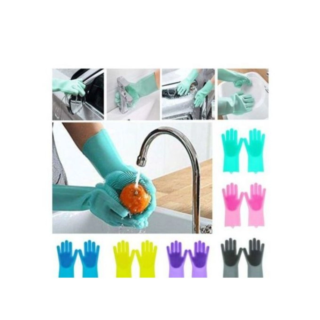 Silicone Dishwashing Kitchen Hand Gloves - Hand Gloves - Simplify ...
