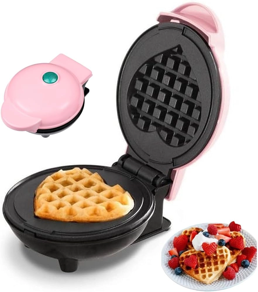 Mini Waffle Maker - Pink Love
