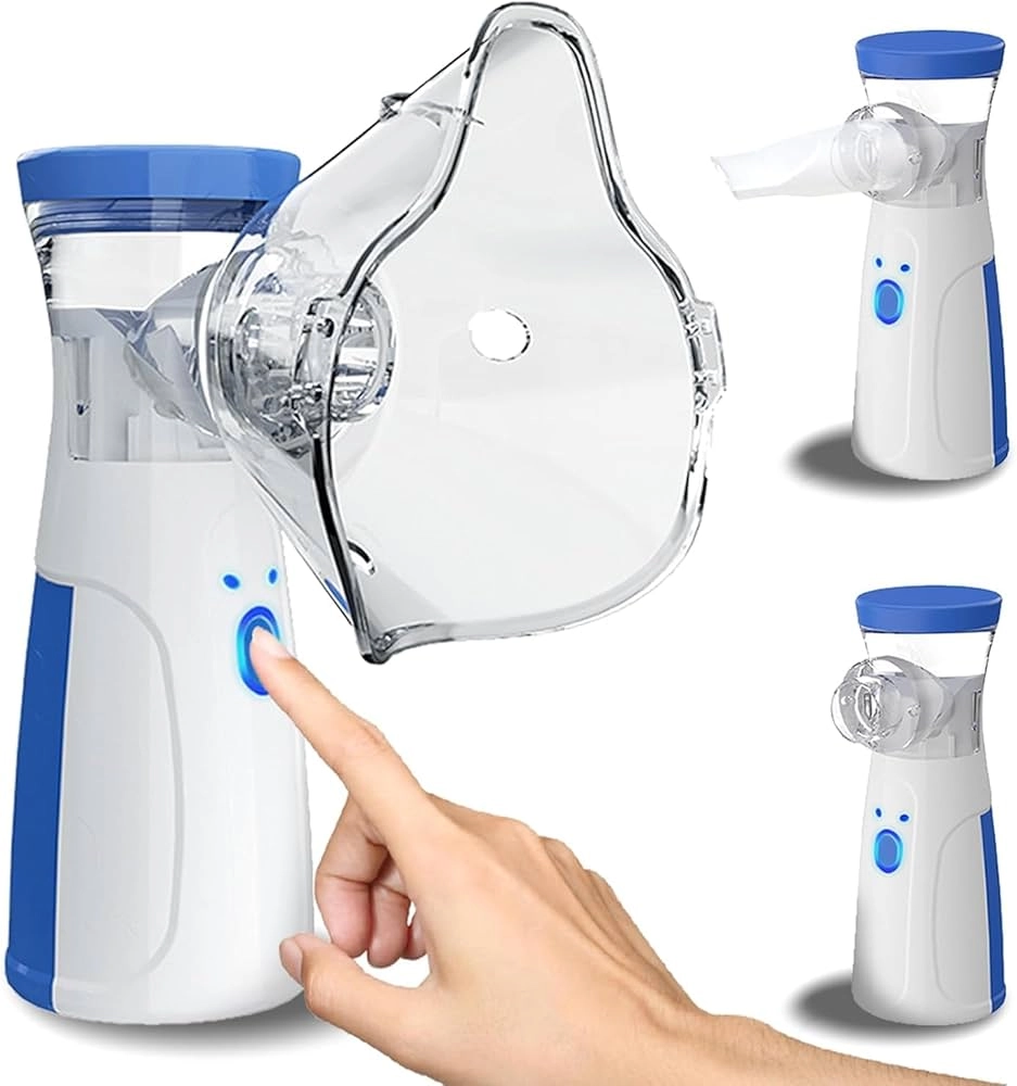 Mesh Nebulizer W302 Handheld Inhaler for Asthma & Cough Relief | Quiet ...