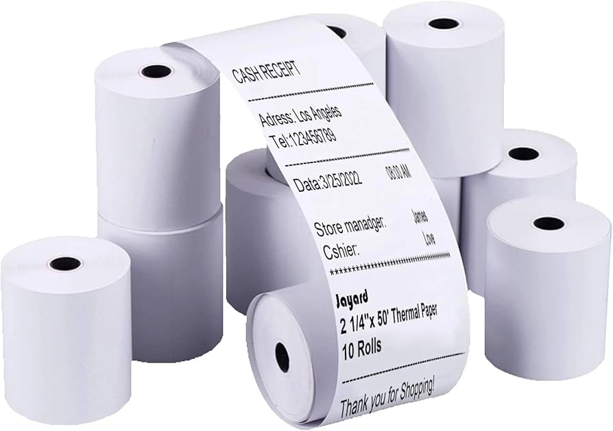3-inch Thermal Paper Roll, 20 PCS 78mm x 48 mm For POS Printer, Roll ...