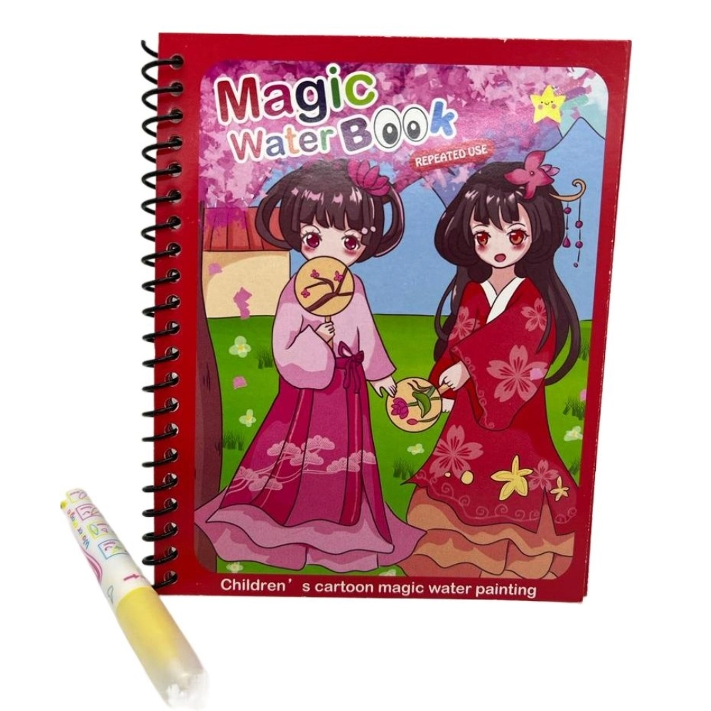 Magic Water Coloring Painting Reusable Book For Kids