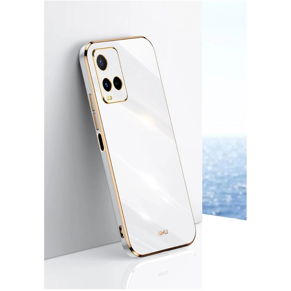 For vivo Y21 2021 Back Case Luxury Ultra Golden Plating Phone ...