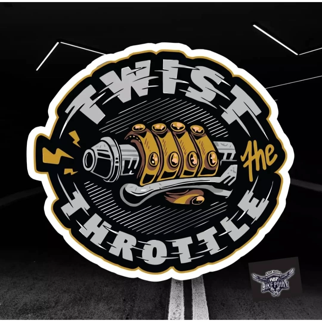 Bike Sticker - Abe hala side a chap,( Waterproof & Premium quality