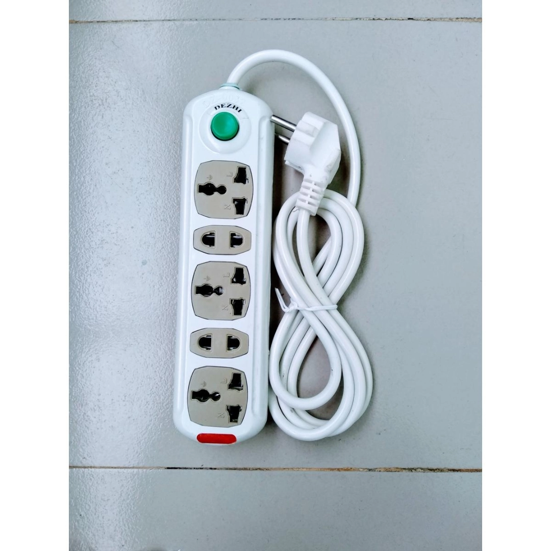 Multi plug 5 power sockets 2 meter cable