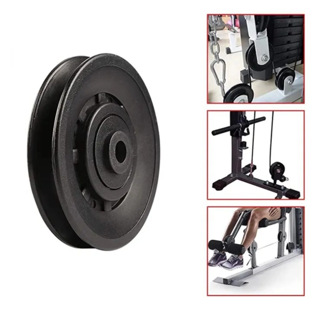 Universal Lifting Pulley Wheel Pulley Cable System Machine Fitness Home ...