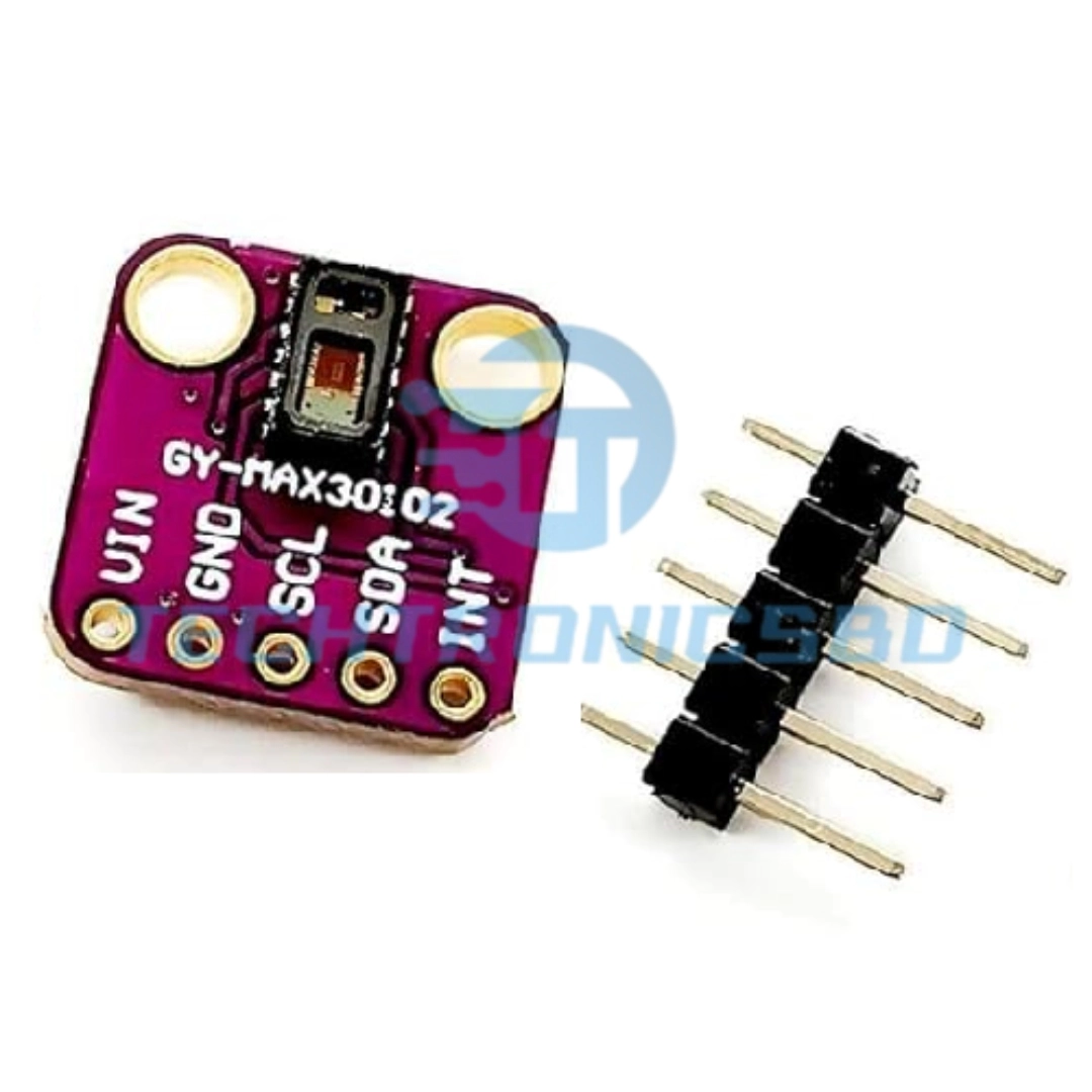 MAX30102 Pulse Sensor Module (Purple PCB) | Heart Rate & SpO₂ Sensor ...
