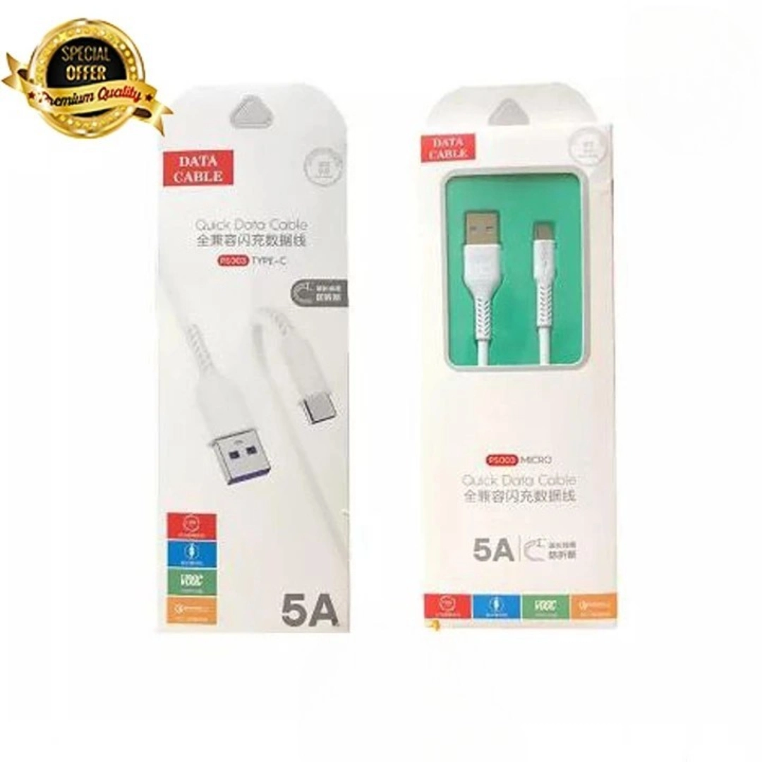 VOOC Fast Charging Cable / Data Cable 5A - for android -samsung/realme ...