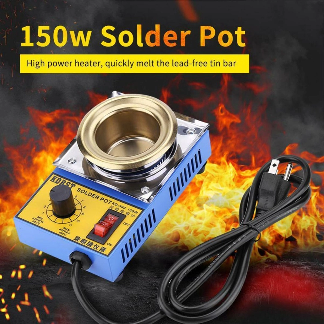 150 Watt Solder Pot AC 220V 150W Soldering Desoldering Bath Tita-nium ...