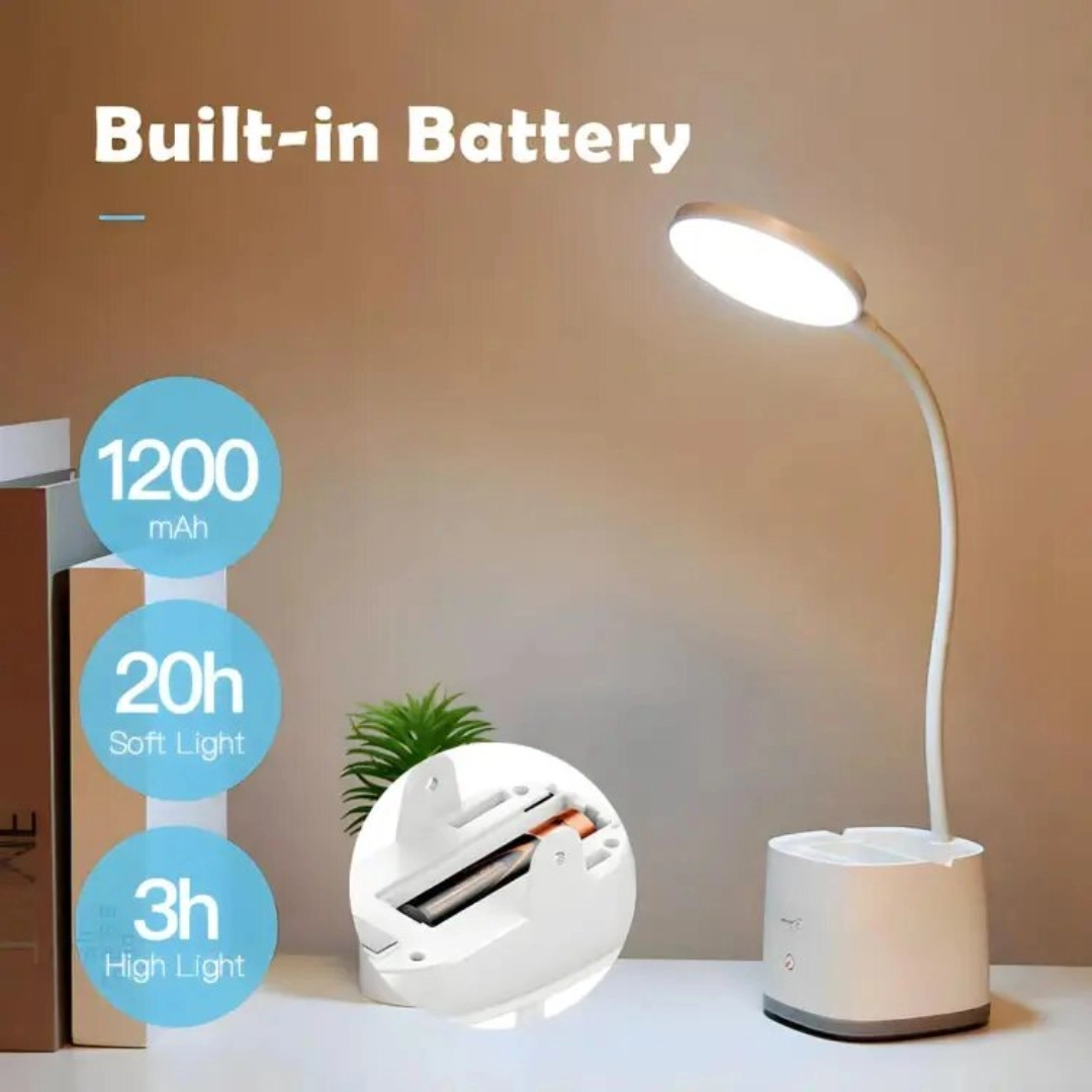 YAGE YG-T109 Table Lamp Pen Holder Desk Lamp Rechargeable USB Reading ...