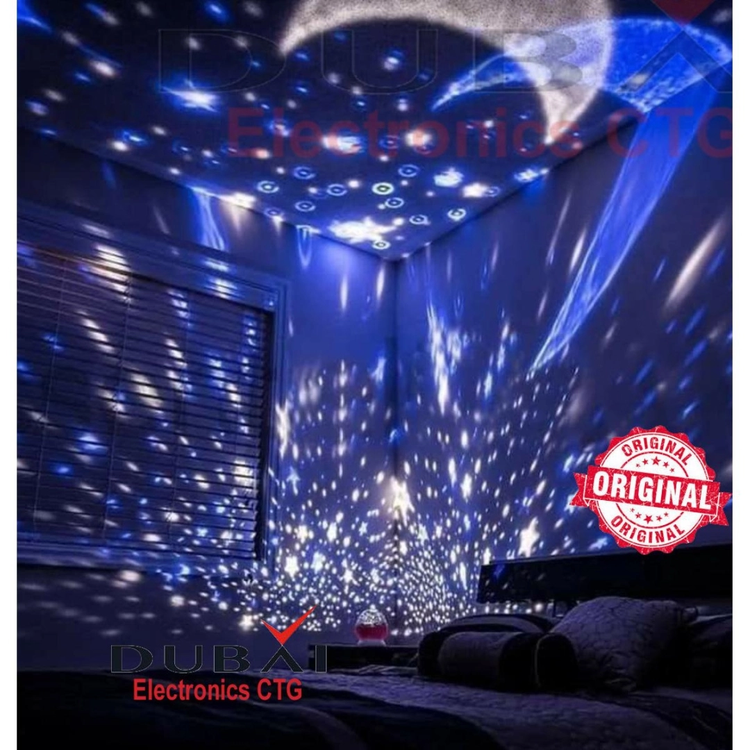 Rotary Star Sky Light Romantic Coloring Stary Night Light Projector ...
