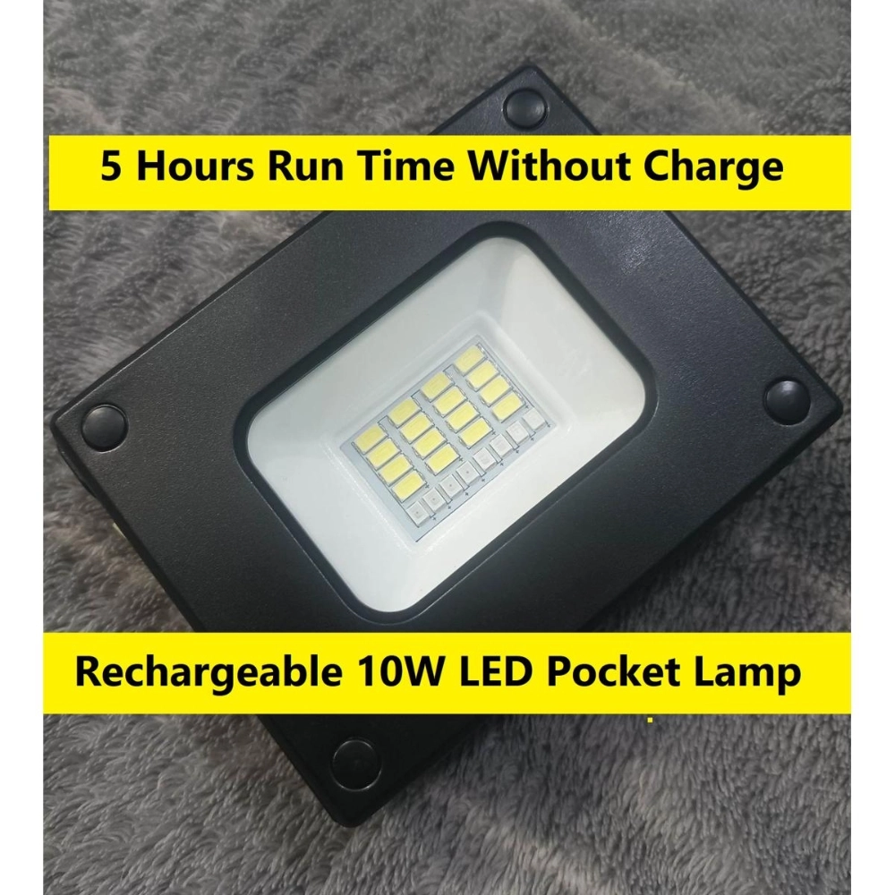5 Hours Run Time Without Charge Portable Handheld 10W LED Mini Pocket ...