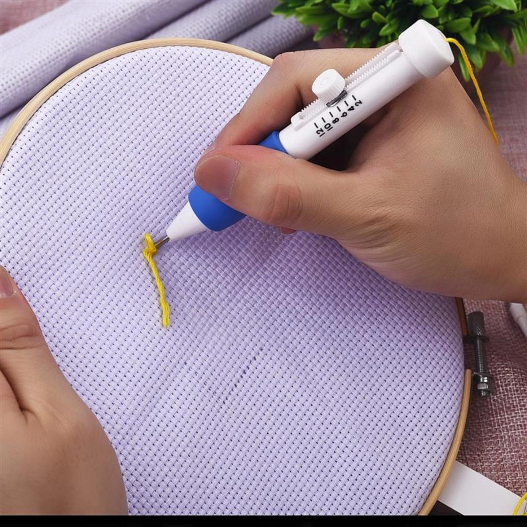 Magic Embroidery Sewing Stitching Punch Neddle Set Tool kit for Plastic ...