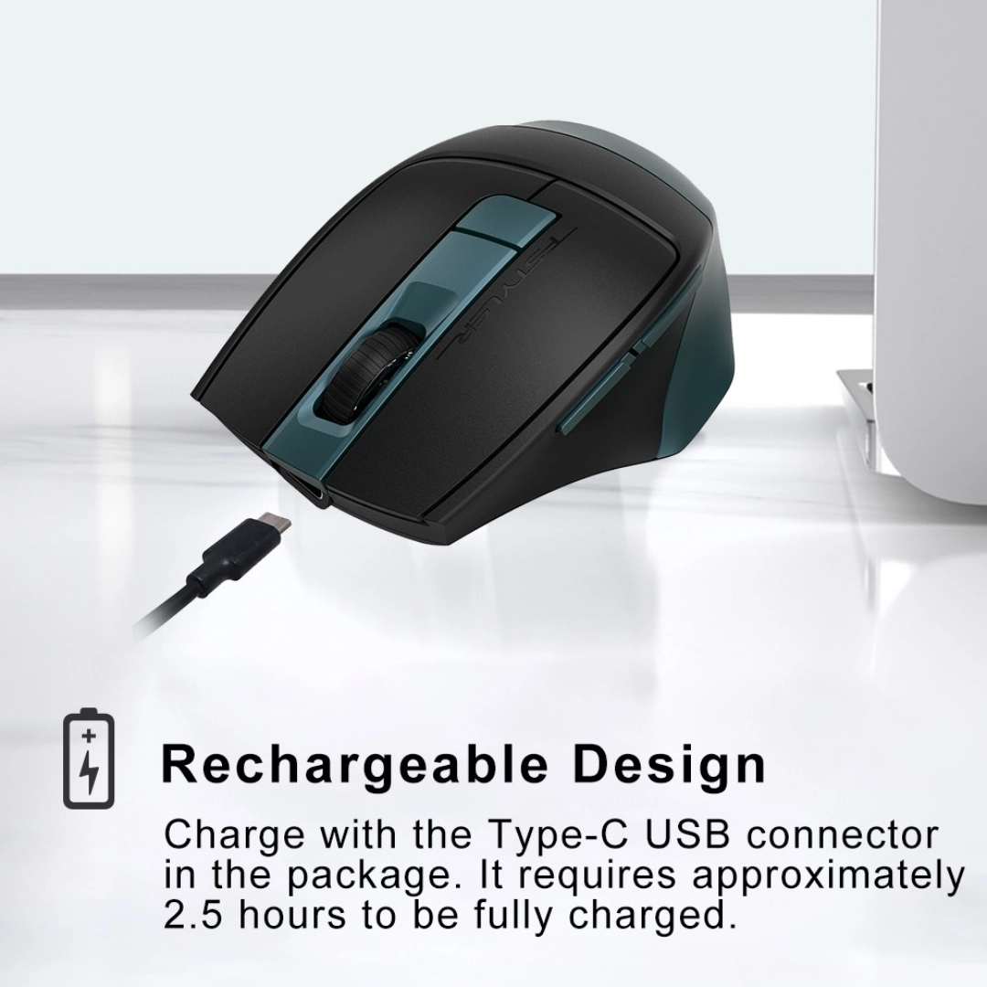 A4TECH FB35C Fstyler Dual Mode Recharegable Bluetooth & 2.4G Wireless Mouse