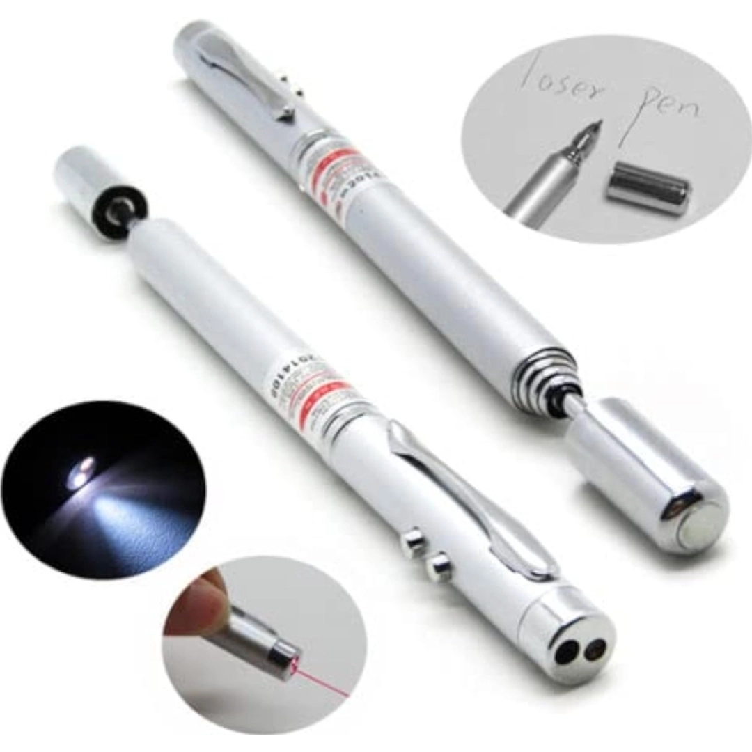 DES 5 In 1 Multipurpose Antenna Pen With Torch, Laser, Pointer, Magnet ...