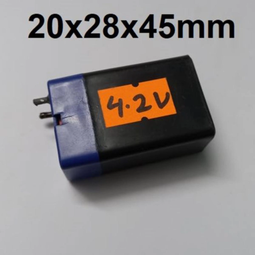 45mm 4.2V Rechargeable Battery Cell 4.2V 45x28x20mm 4.2V Battery For ...