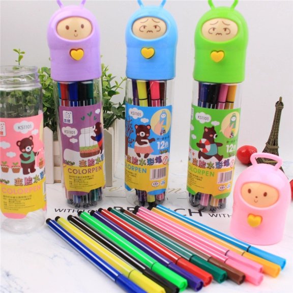 Creative Face Changing 24 Color Watercolor Pen - Cute Fine Art Painting ...