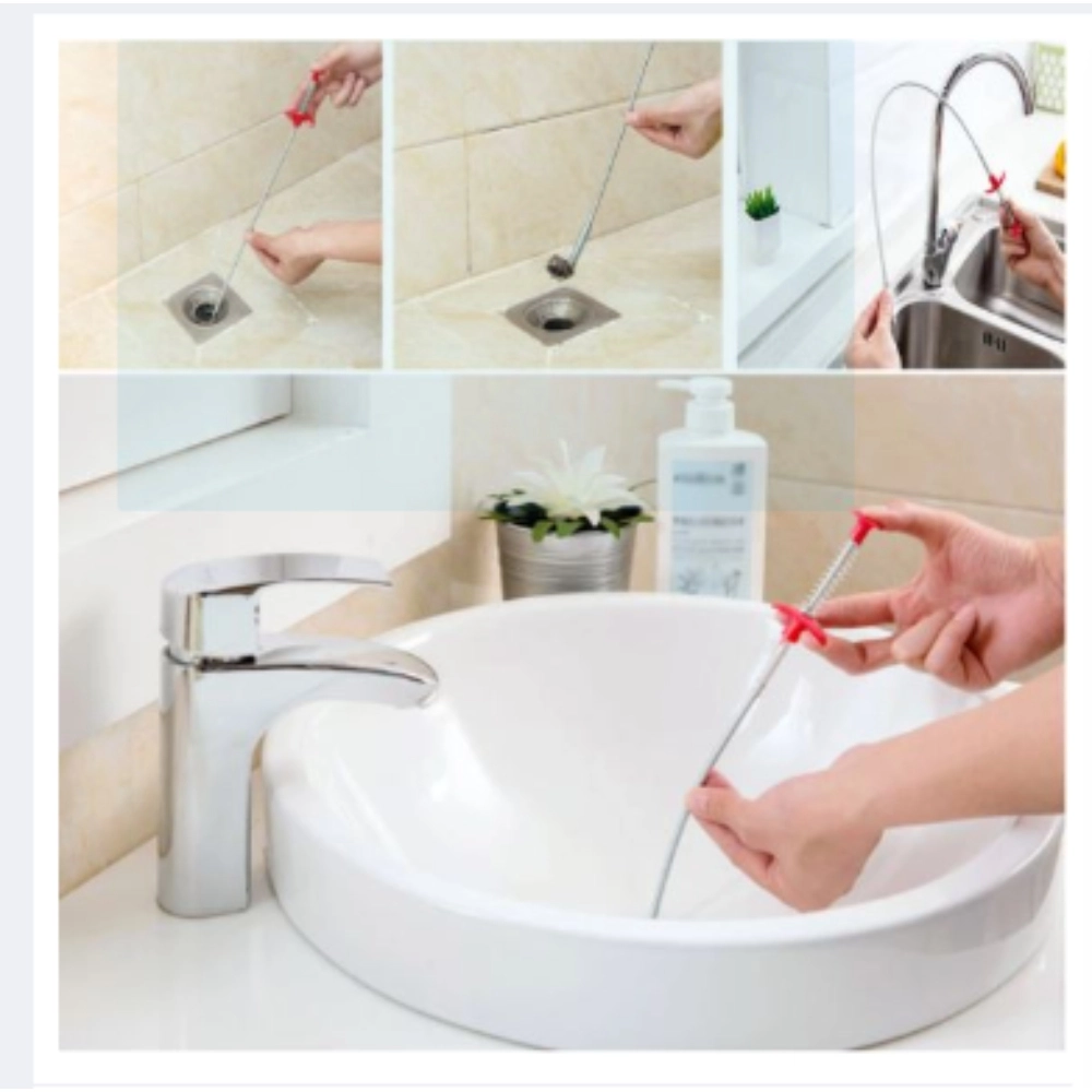 Spring Dredge Tool, 60Cm, Drain Snake, Tank Remover Pipe Hook ...