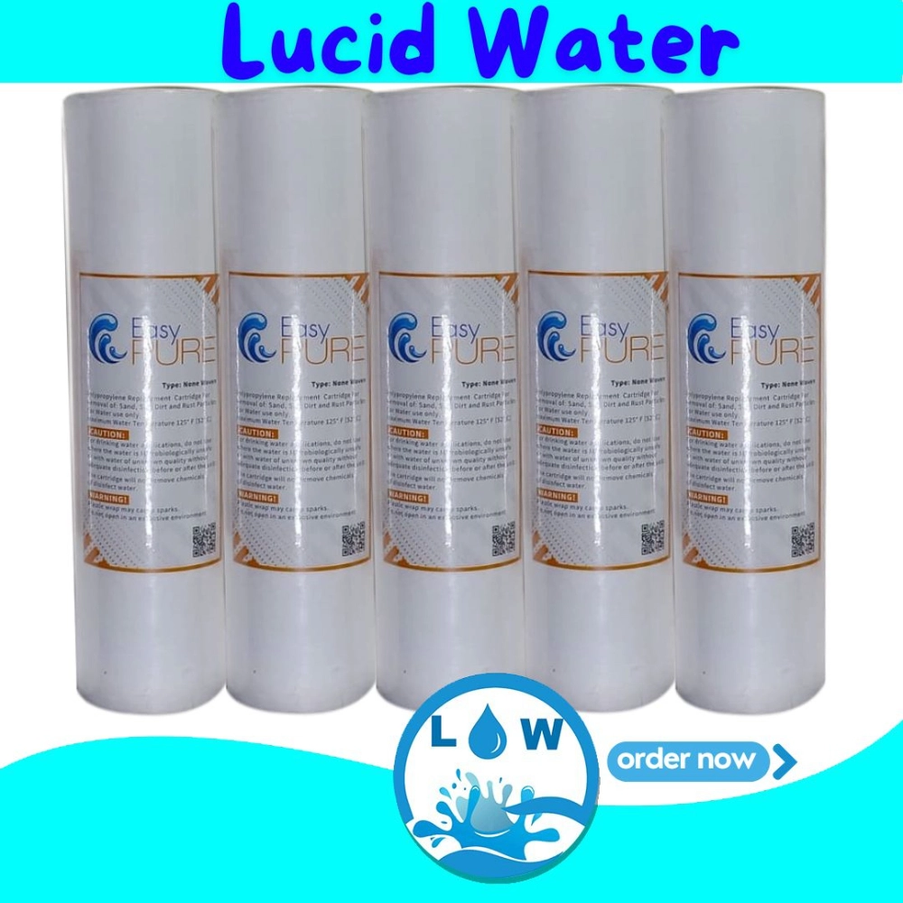 10-Inch PP - Sediment Water Filter | Easy Pure | 5-Piece Set | 1 Micron ...