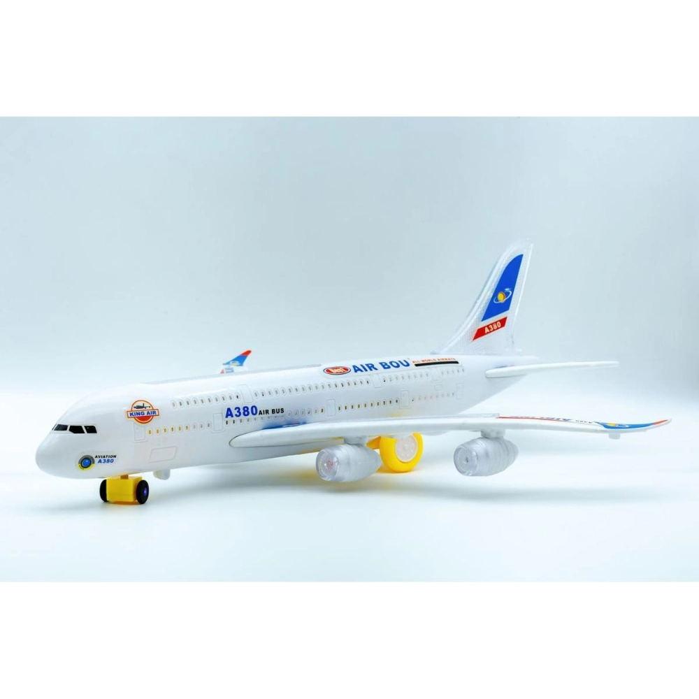 Lighting and music Airplane auto rotate toy for kids.