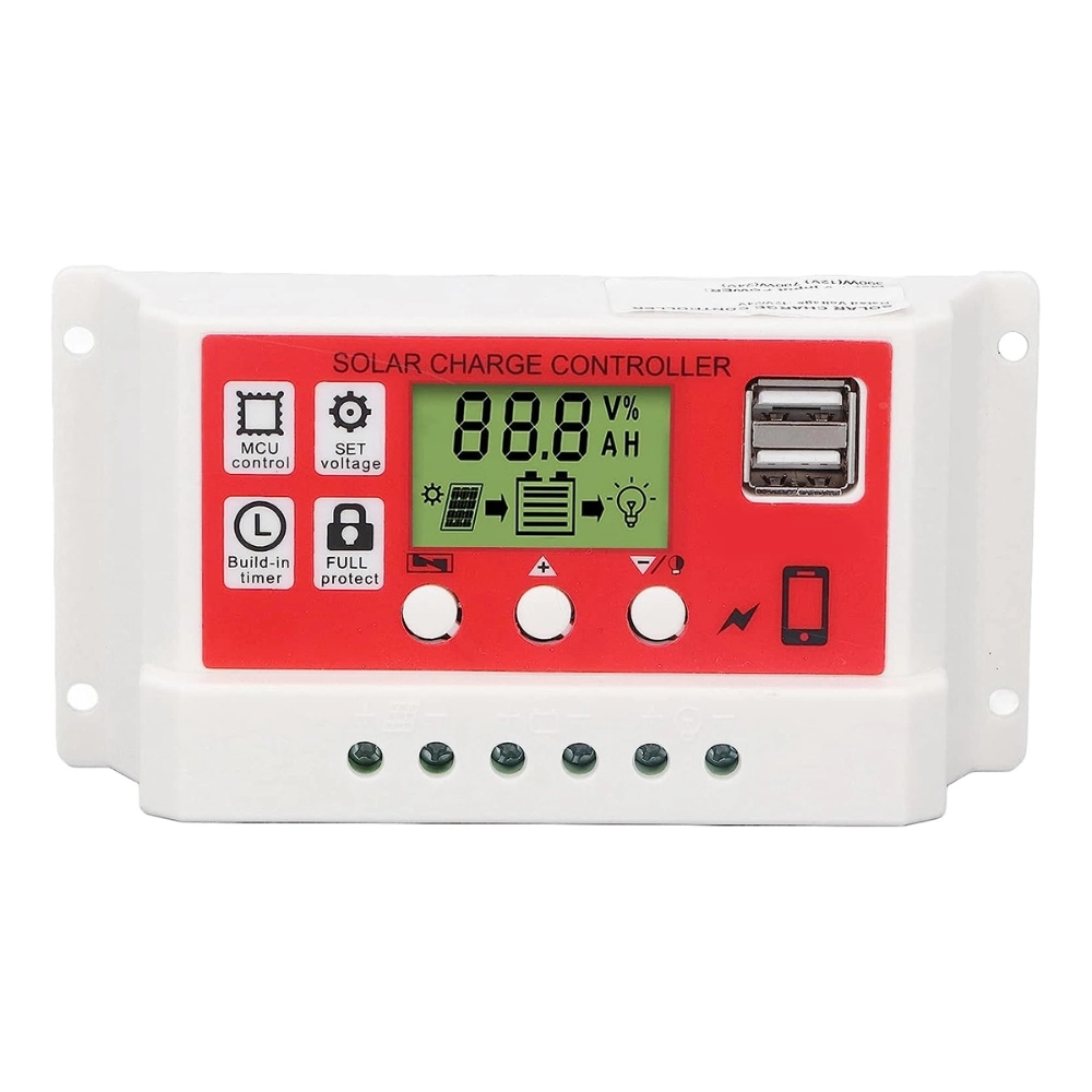 Efficient 10A Solar Charge Controller 120W - Equipped with LCD Display ...
