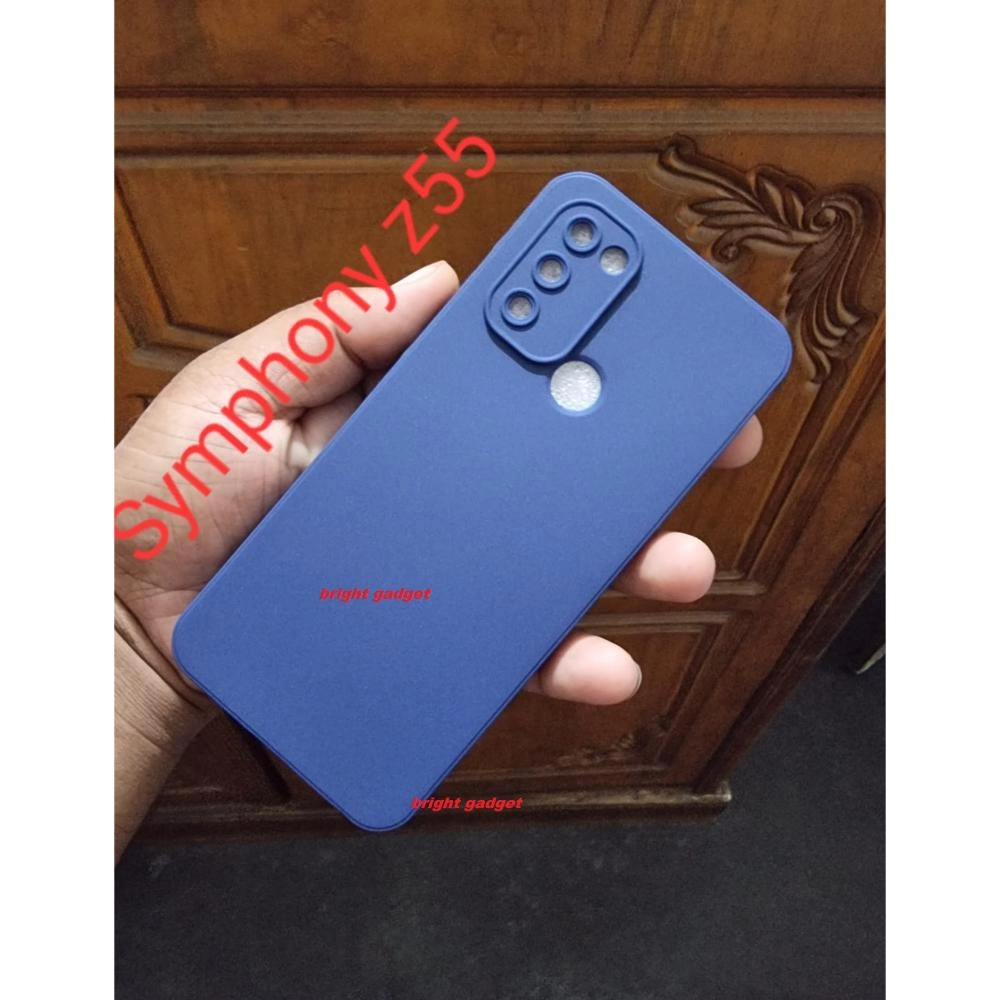 For Symphony Z55 Plating Soft Casing Silicone Square Frame Phone Case ...