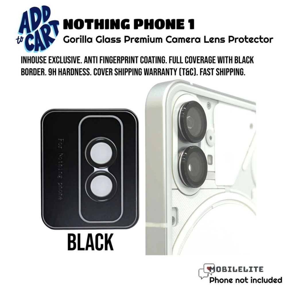 Nothing Phone 1 / Nothing Phone One Ring Camera Lens Protector 360 ...