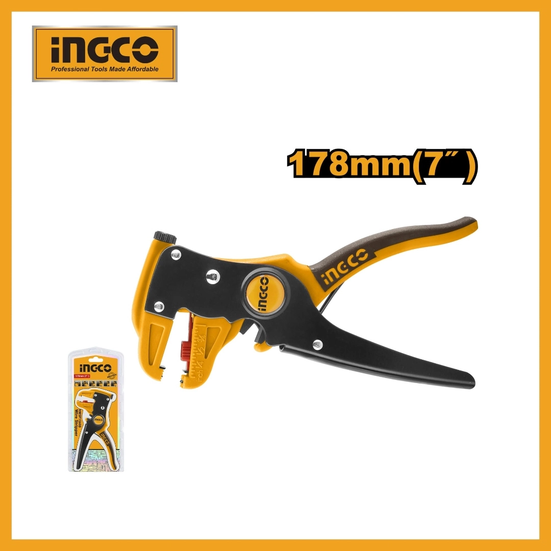 WIRE STRIPPER & CUTTER - INGCO (2 IN 1) HWSP15608