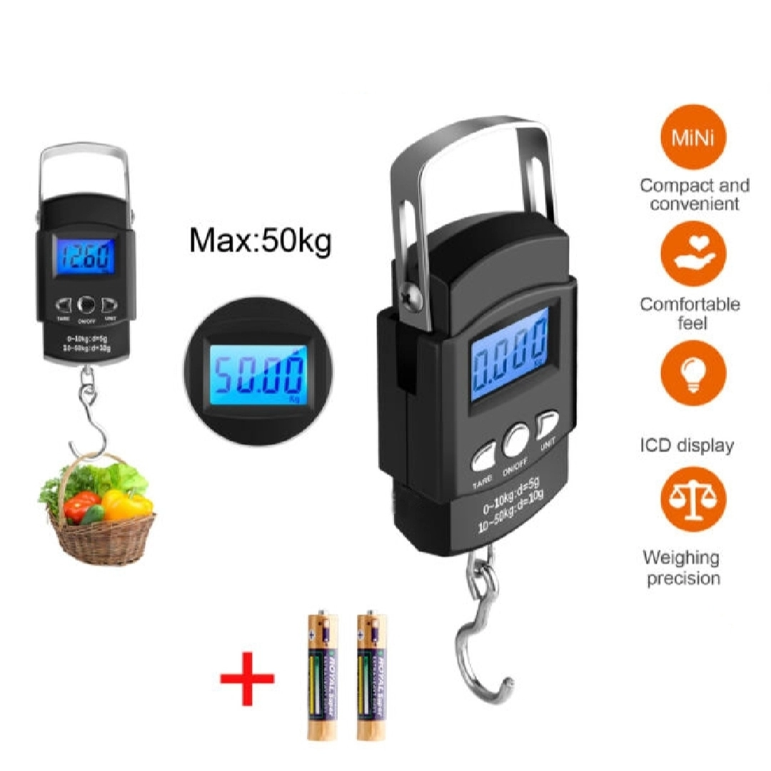 Digital Hanging Weight Scale-Weiheng, Electronic Portable LCD Digital ...