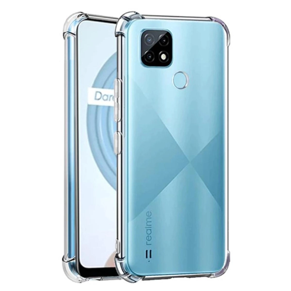 For Oppo Realme C12 Ultra Slim Transparent Anti Shock Side Bumper ...