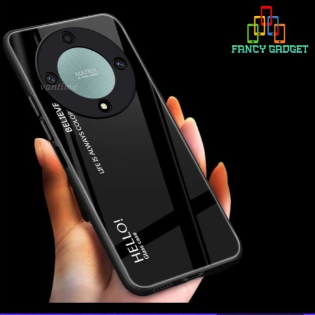 For Honor X9a 5G Case Gradient Phone Back Hard Glass Cover