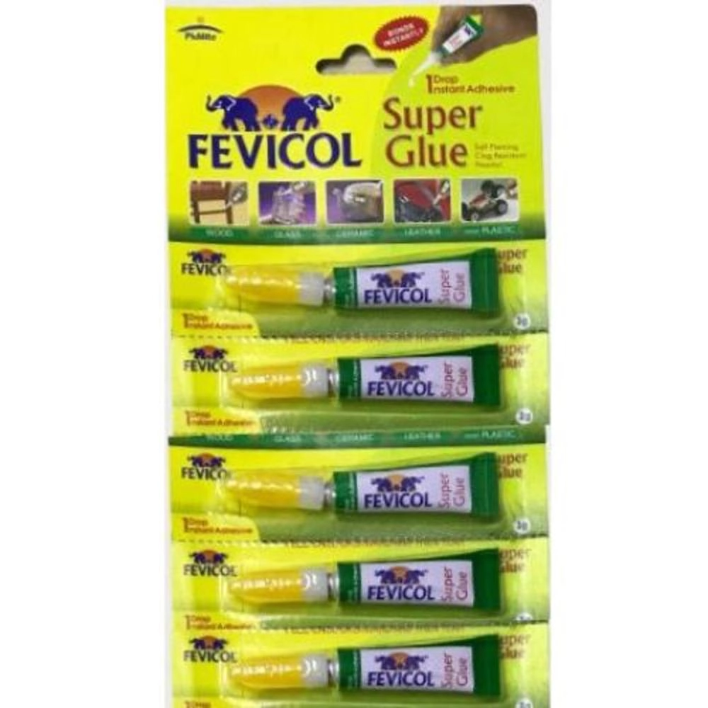 Fevicol Super Glue Vertical Pack - 3 gm - 5 Pcs