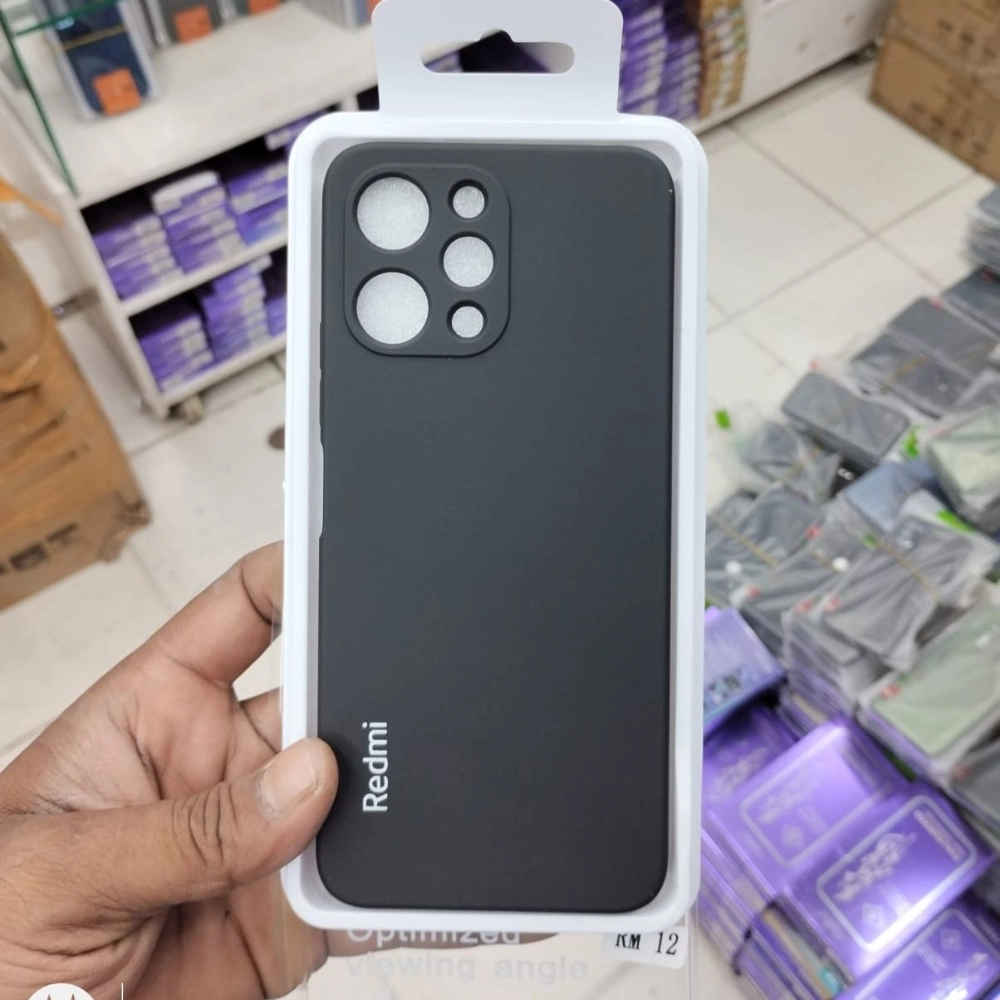 Silicone Phone Cases For Xiaomi Redmi 12 12R Cases Luxury Liquid ...