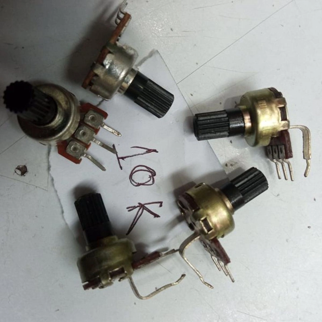 3Pcs- 10K BLACK PLASTIC HEAD 3 Pin Potentiometer 10K Ohm 12mm Variable ...