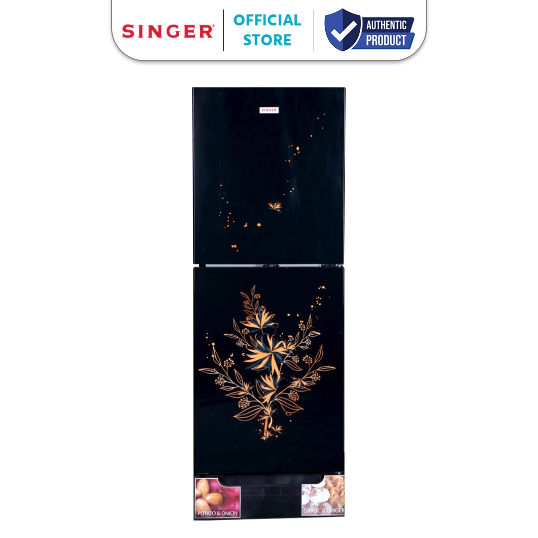 SINGER Top Mount Refrigerator | 200 Ltr | FTDS200V | Black